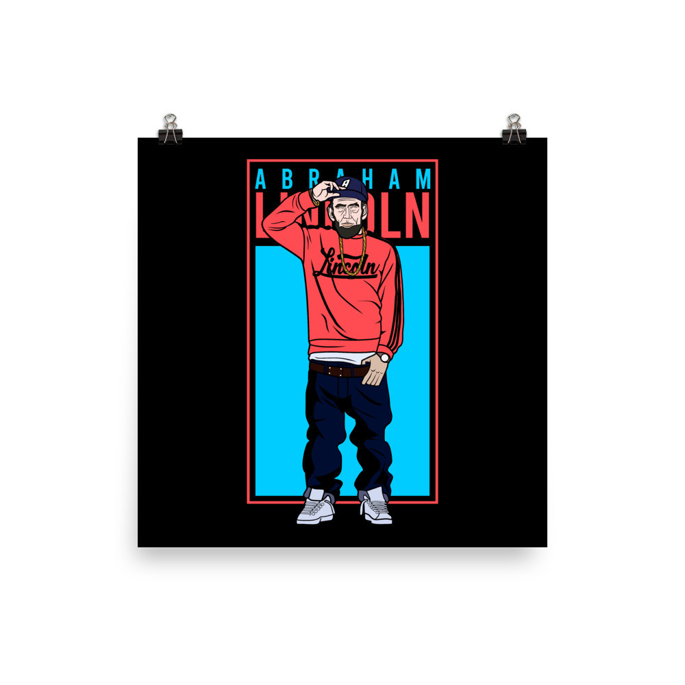 Lincoln Swag Poster - Meach's Military Memorabilia & More