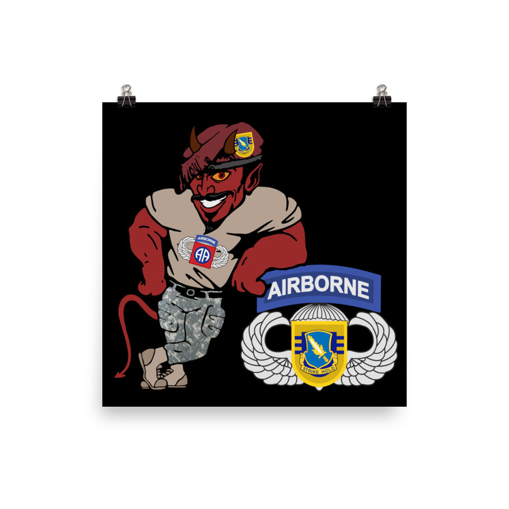 3-504 PIR (Devil) Poster - Meach's Military Memorabilia & More
