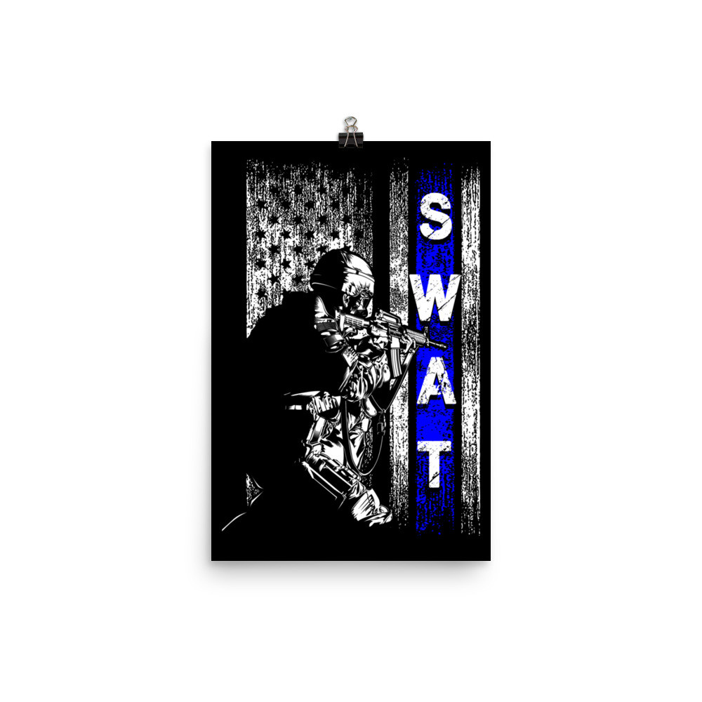 SWAT (Police Blue Line) Poster - Meach's Military Memorabilia & More