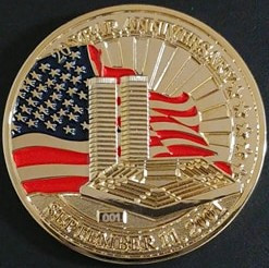 September 11th '20 Year Anniversary' Challenge Coin (Limited & Numbered ...