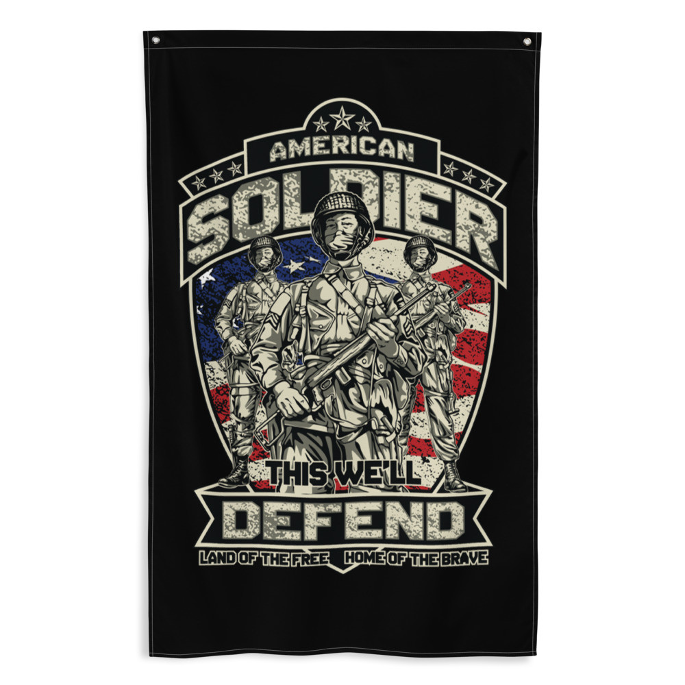 American Soldier Banner - Meach's Military Memorabilia & More