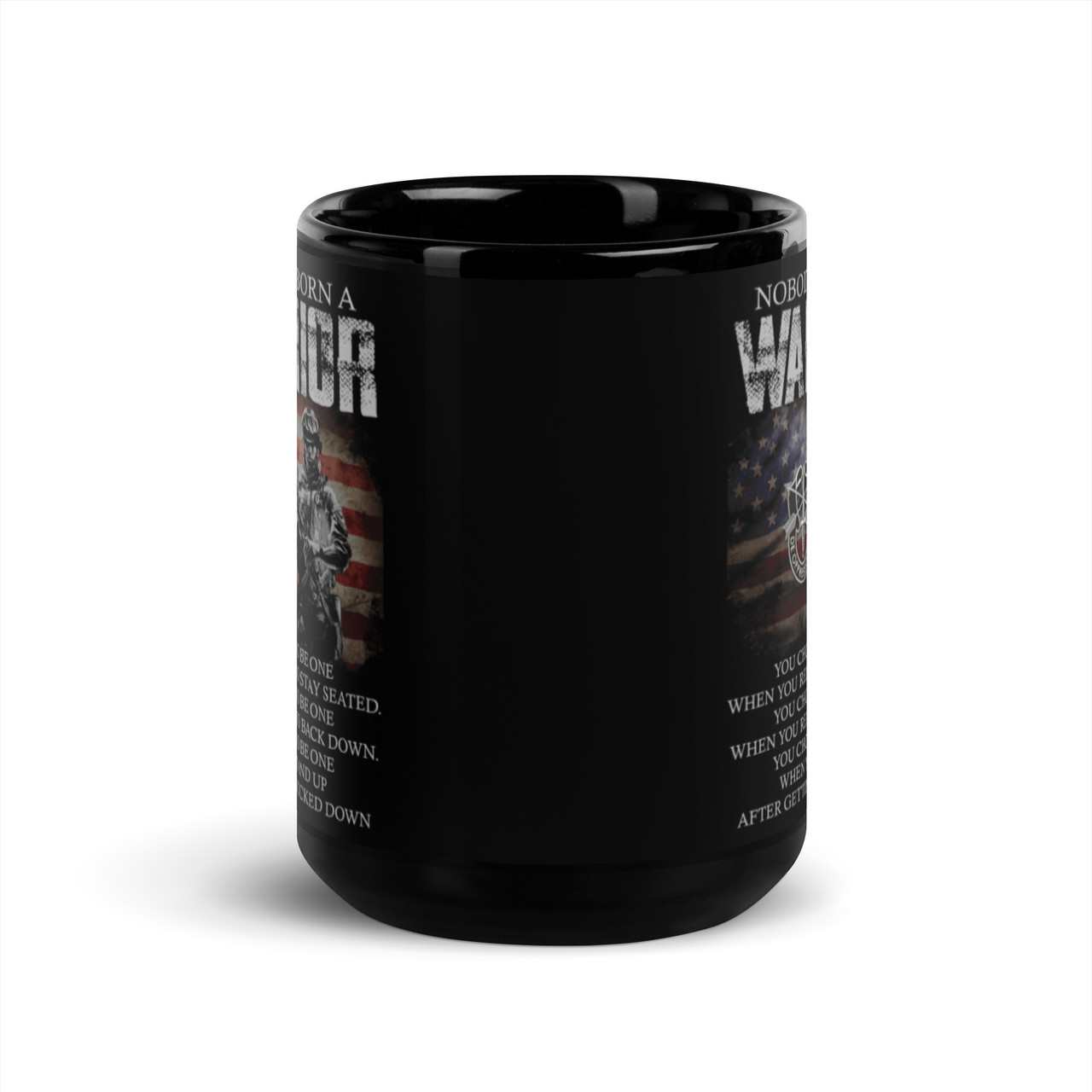Warrior (Special Forces) Black Glossy Mug - Meach's Military ...