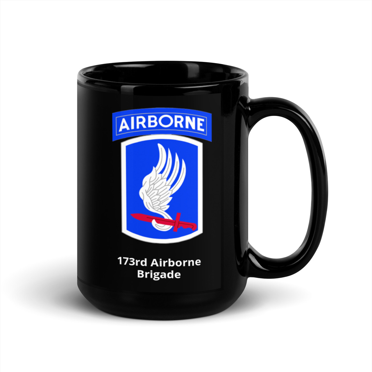 173rd Airborne Brigade Black Glossy Mug - Meach's Military Memorabilia ...