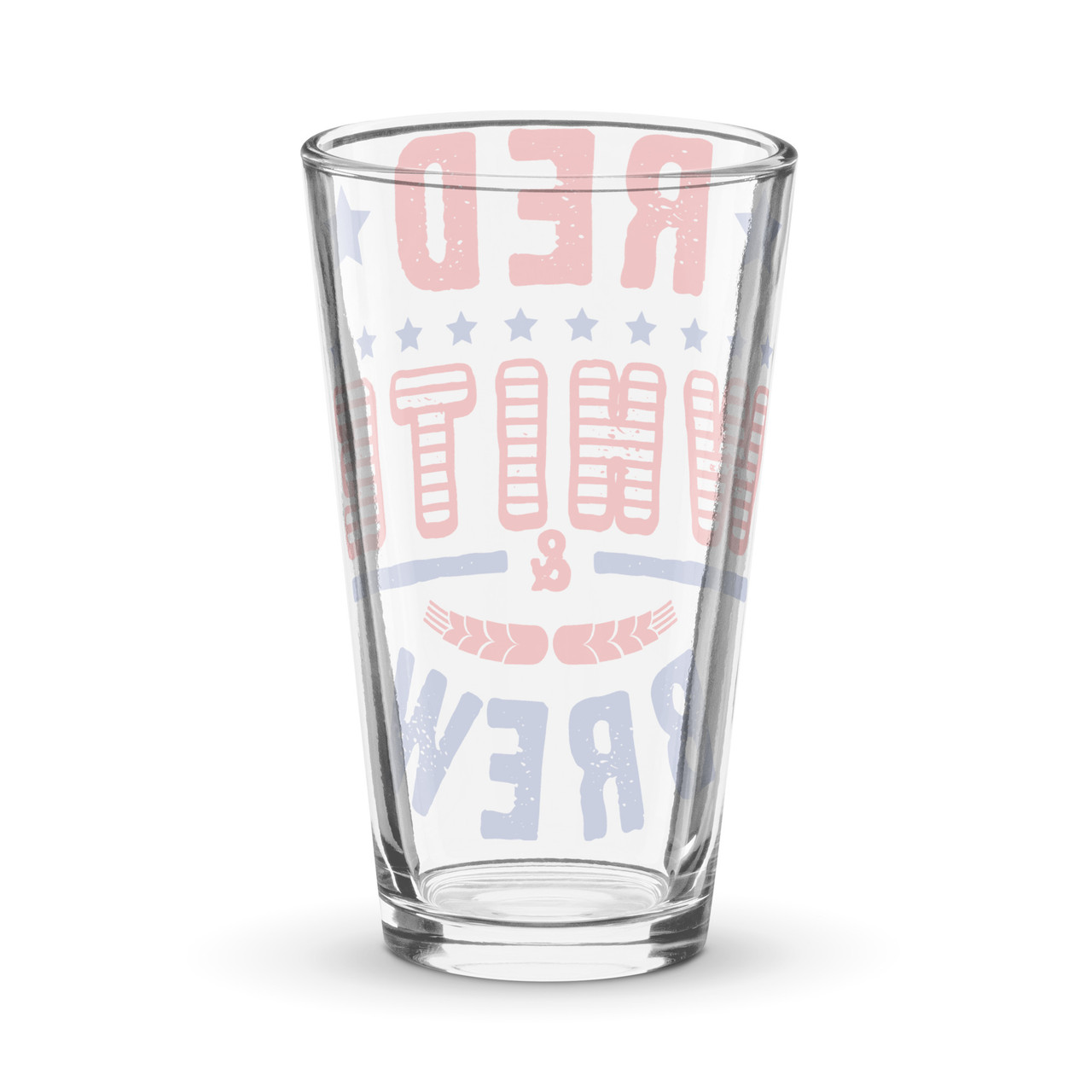 Red White and Brew pint glass - Meach's Military Memorabilia & More