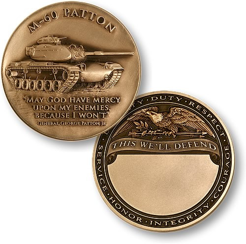 M-60 Patton Challenge Coin - Meach's Military Memorabilia & More