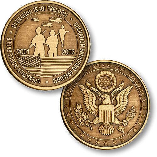 Three Operations - U.S. Seal Bronze Challenge Coin - Meach's Military ...