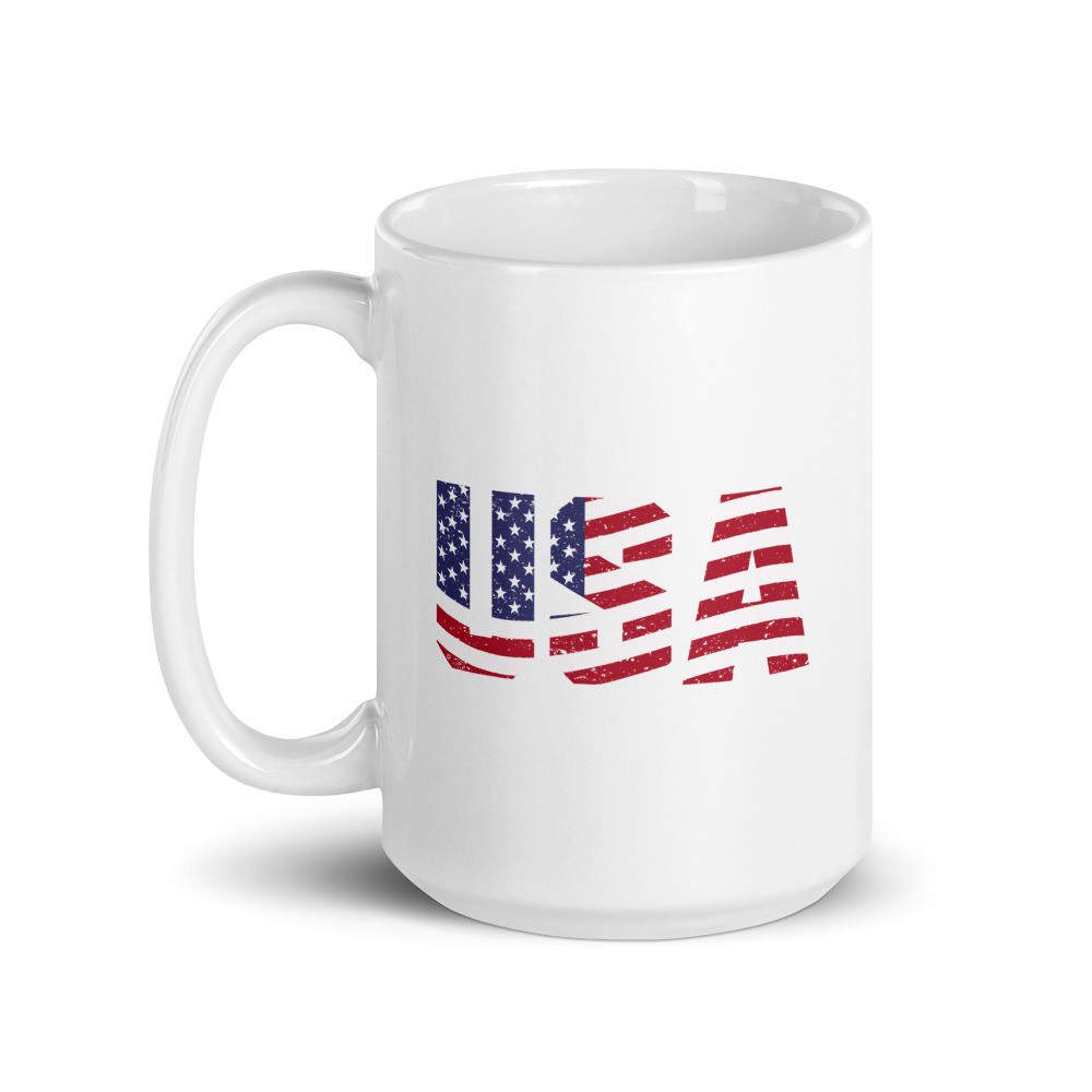 USA Flag Mug - Meach's Military Memorabilia & More