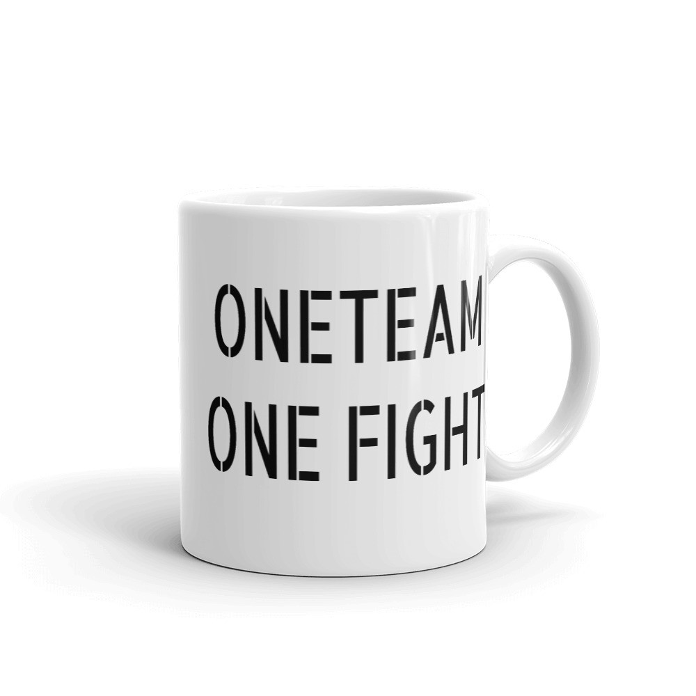 ONE TEAM ONE FIGHT (OPTION 2) Mug - Meach's Military Memorabilia & More