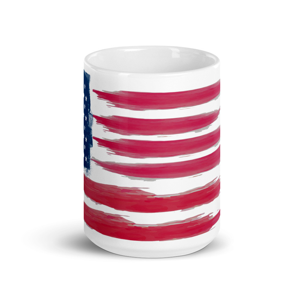 Painted Flag Mug - Meach's Military Memorabilia & More