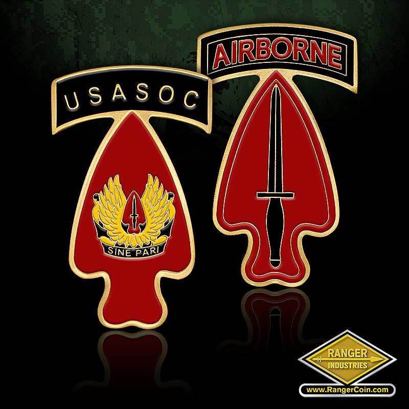 U.S. Army Special Operations Command Challenge Coin - Meach's Military ...