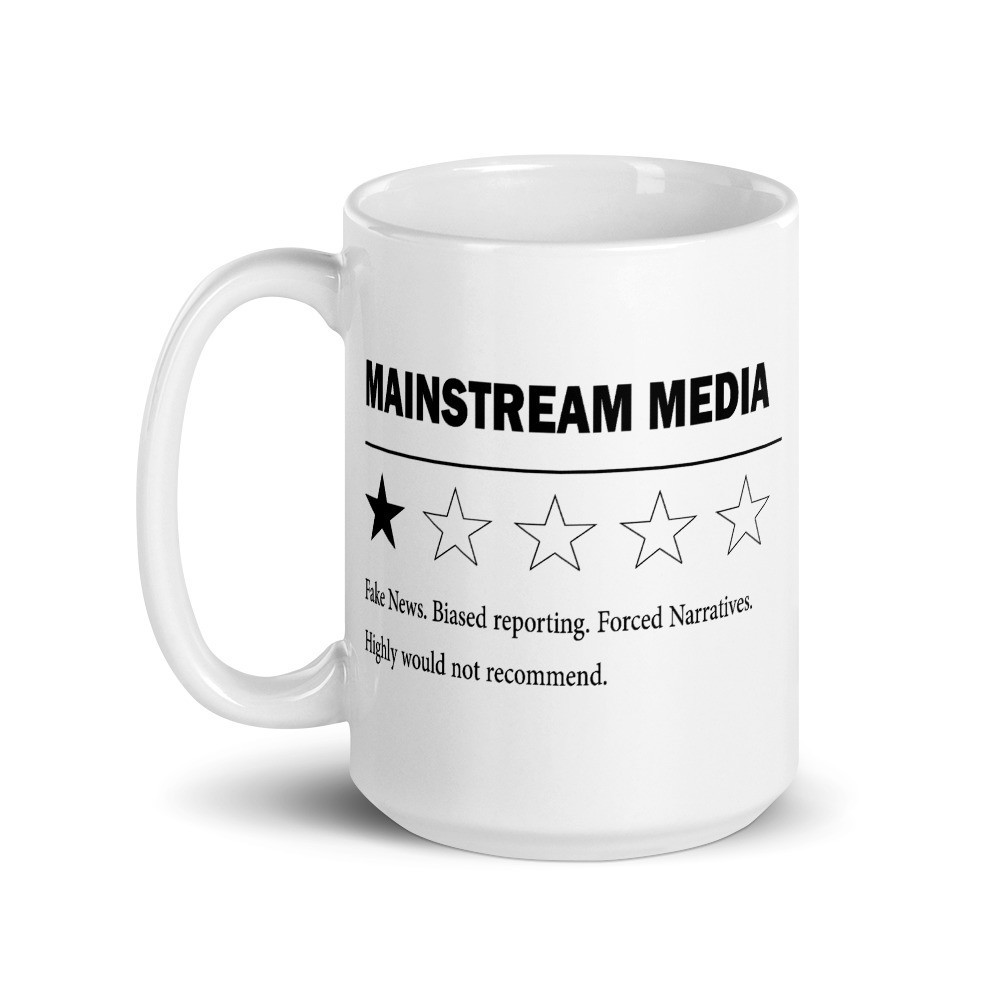 Mainstream Media Review Mug - Meach's Military Memorabilia & More