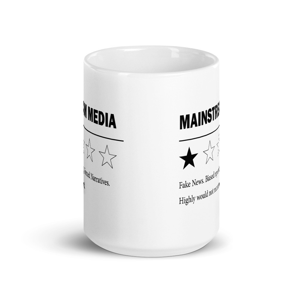 Mainstream Media Review Mug - Meach's Military Memorabilia & More