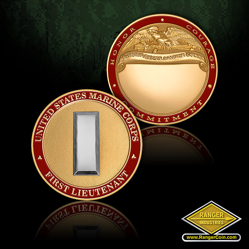 U.S. Marines First Lieutenant Challenge Coin - Meach's Military ...