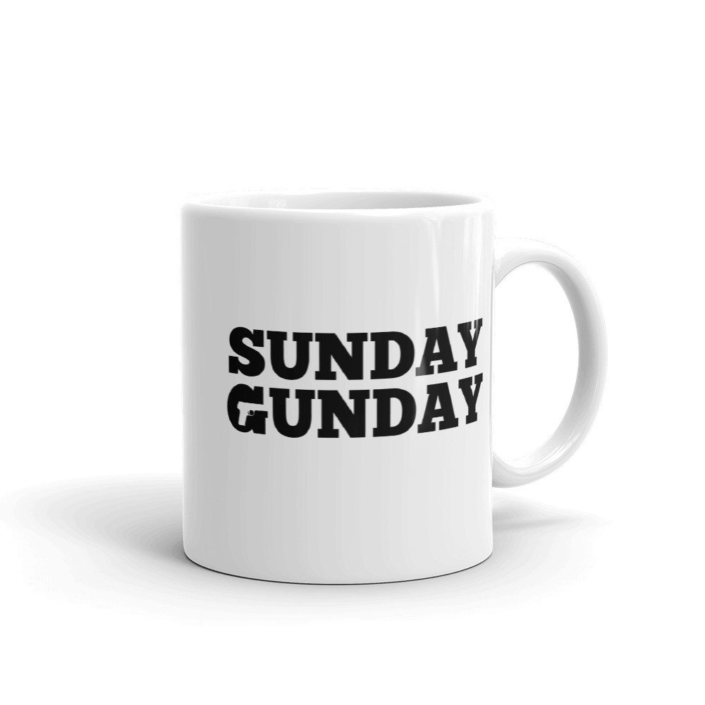 Sunday Gunday Mug - Meach's Military Memorabilia & More
