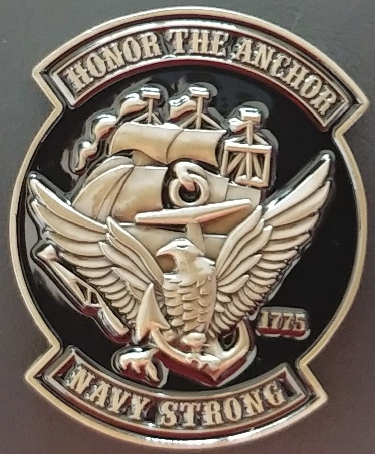 Navy Strong Navy Chief Challenge Coin - Meach's Military Memorabilia & More