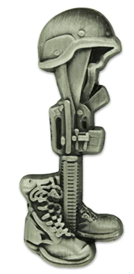 Battlefield Cross Pin - Meach's Military Memorabilia & More
