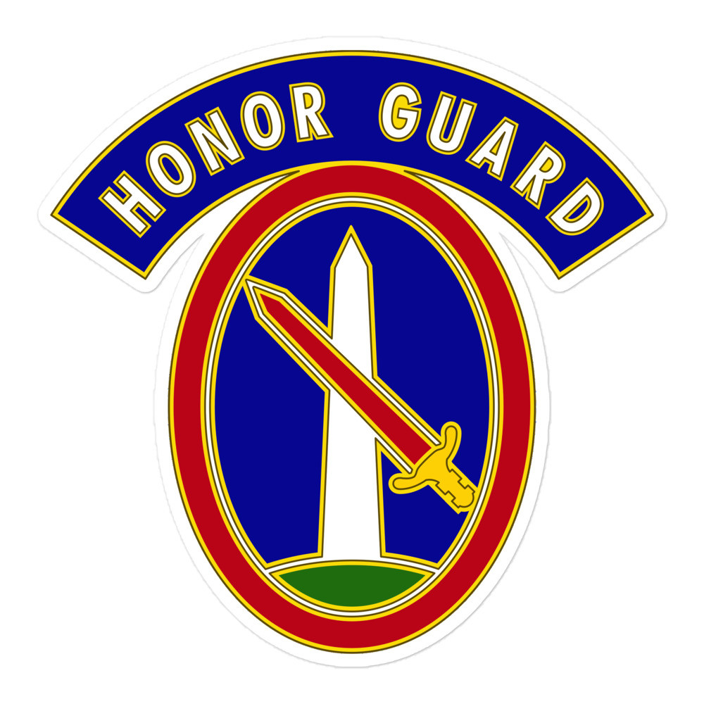 Honor Guard Bubble-free sticker - Meach's Military Memorabilia & More