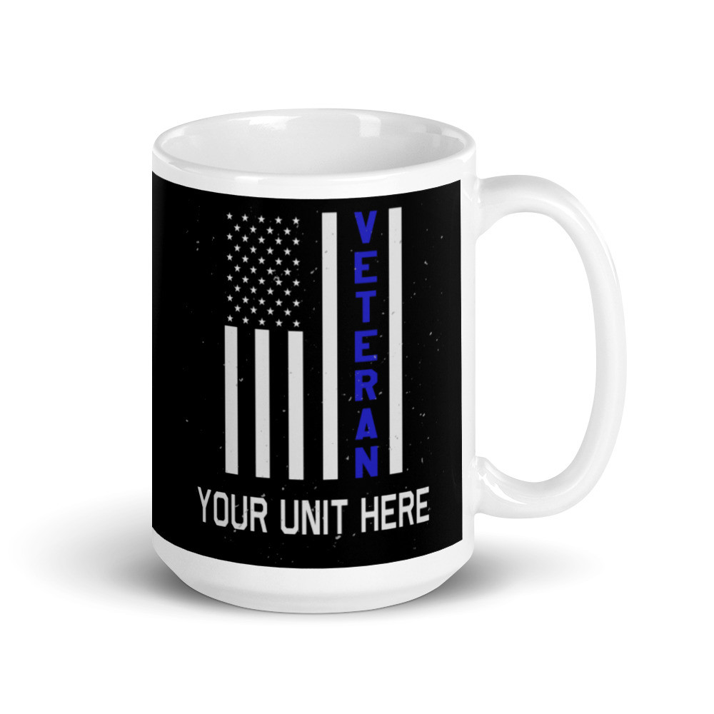 Custom Unit White glossy mug - Meach's Military Memorabilia & More