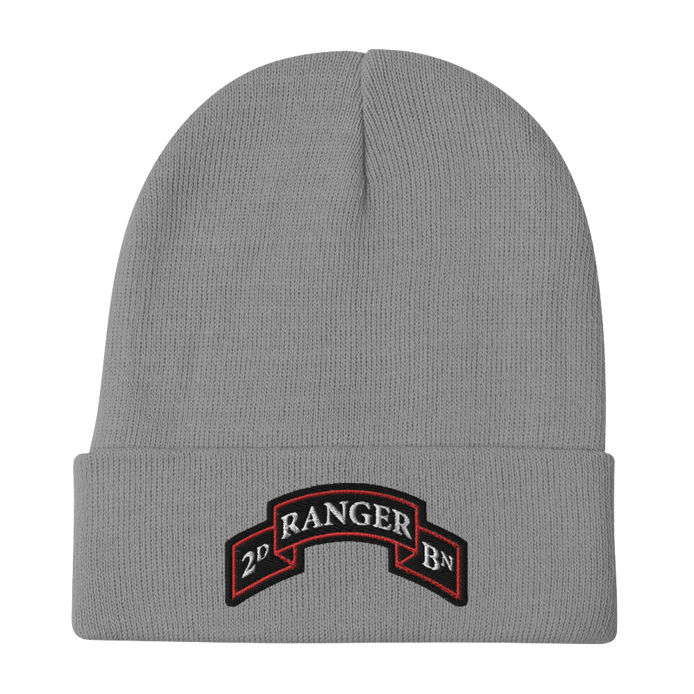 2d Ranger Bn Embroidered Beanie - Meach's Military Memorabilia & More