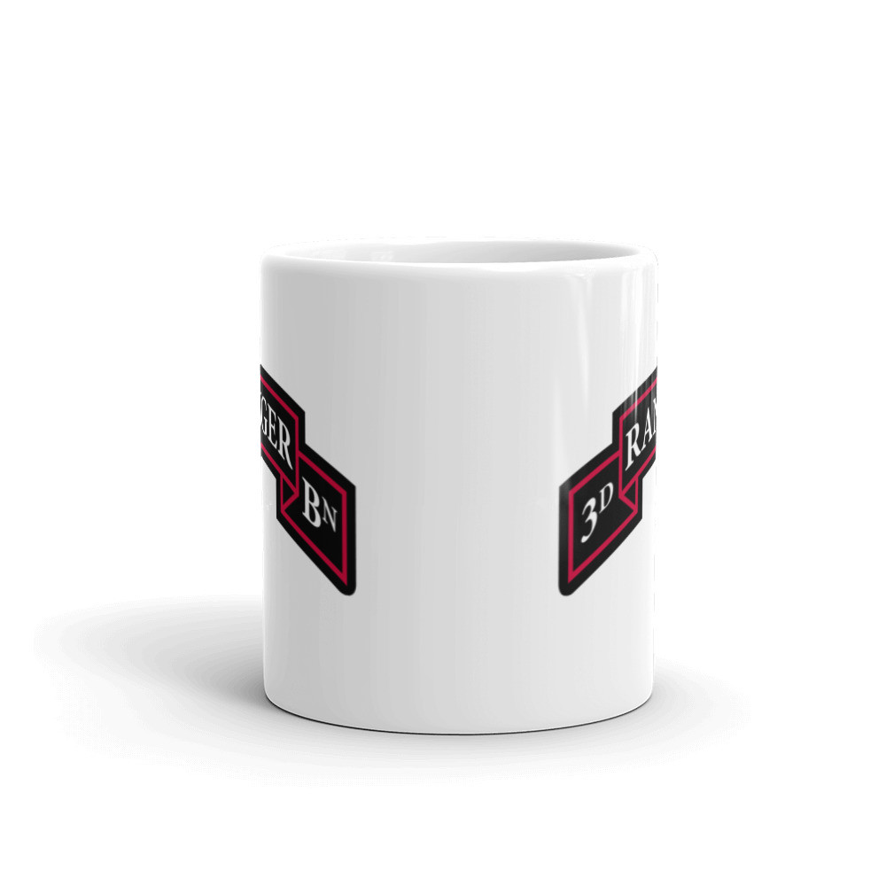 3d Ranger Bn White glossy mug - Meach's Military Memorabilia & More