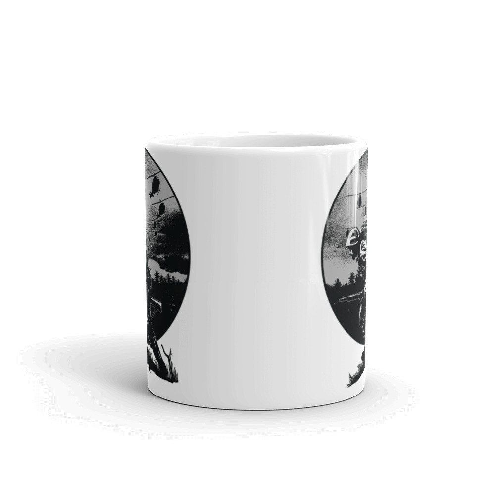 Warrior White glossy mug - Meach's Military Memorabilia & More