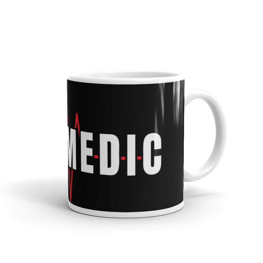 Paramedic (Version 3 Continuous) White glossy mug - Meach's Military ...