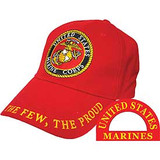 U.S. MARINE CORPS Red Baseball Cap - Meach's Military Memorabilia & More