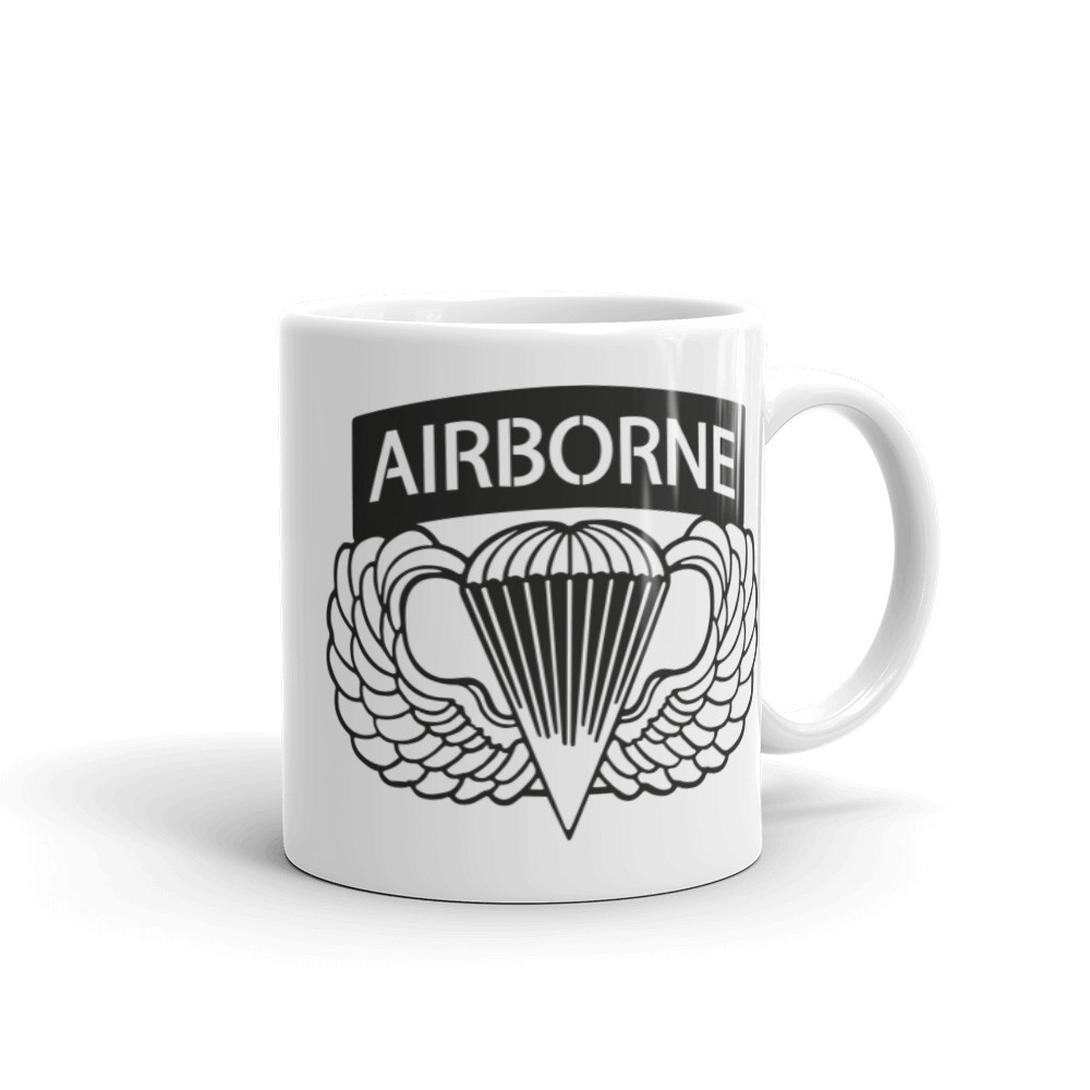 Air Assault Wings w/ Tab White glossy mug - Meach's Military ...