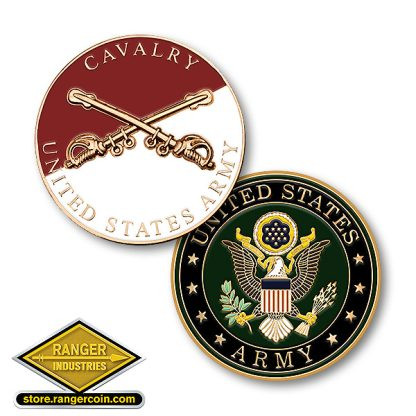 U.S. Army Cavalry Challenge Coin - Meach's Military Memorabilia & More