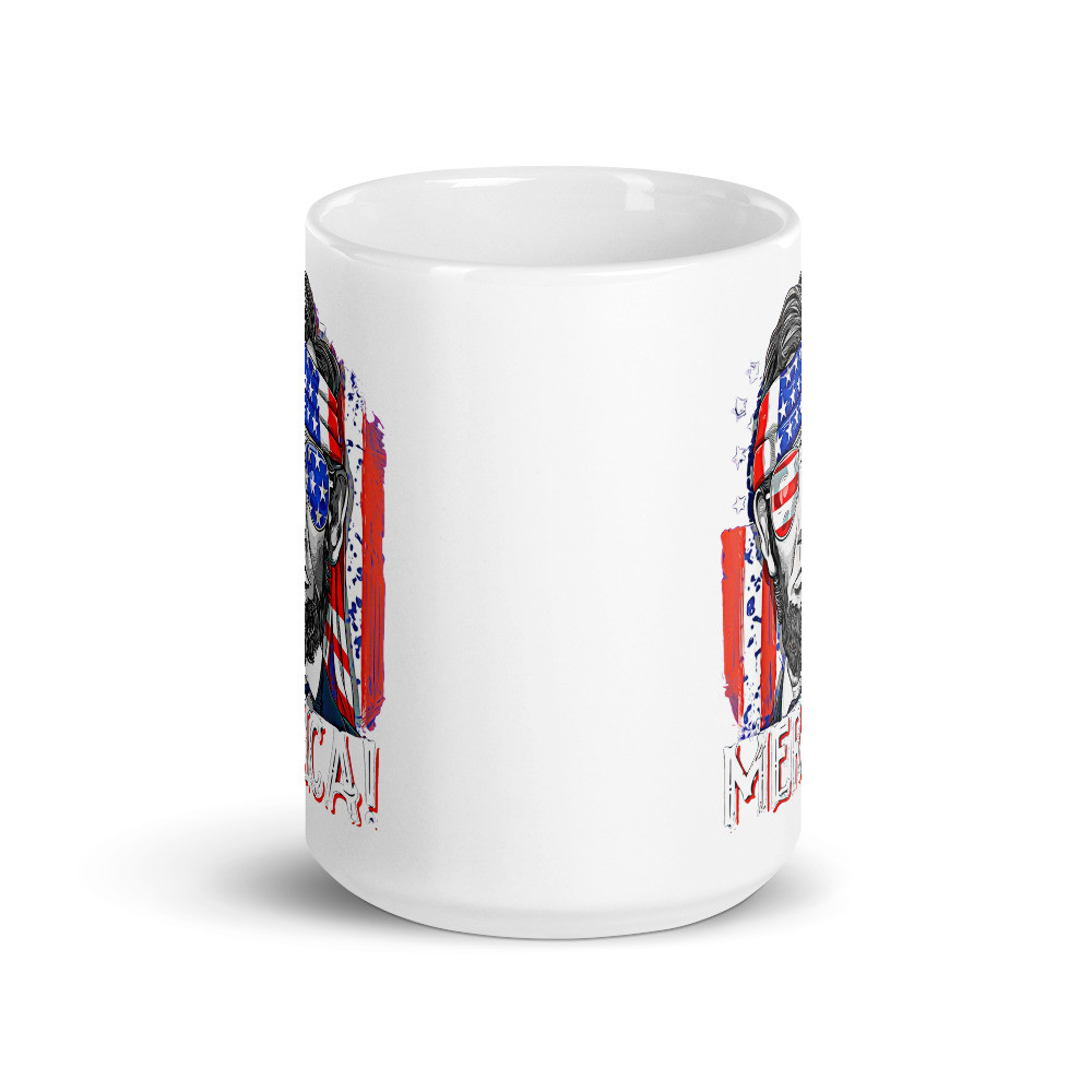 Merica! (Lincoln) Mug - Meach's Military Memorabilia & More
