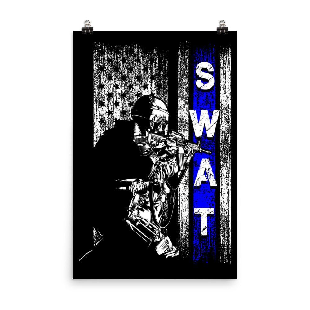 SWAT (Police Blue Line) Poster - Meach's Military Memorabilia & More