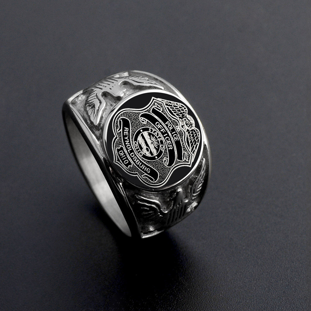 Fire Department Titanium Ring - Meach's Military Memorabilia & More