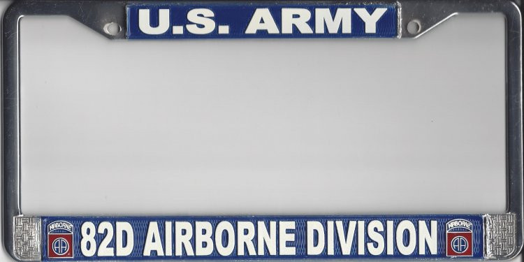 82ND AIRBORNE DIVISION License Plate Frame - Meach's Military ...