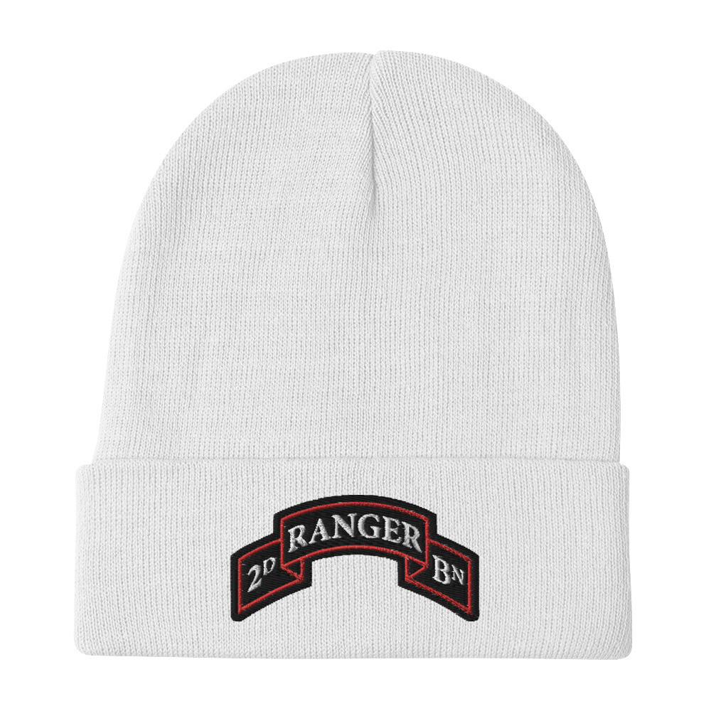 2d Ranger Bn Embroidered Beanie - Meach's Military Memorabilia & More