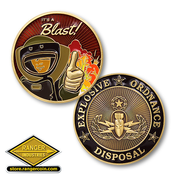 Explosive Ordnance Disposal Challenge Coin - Meach's Military ...