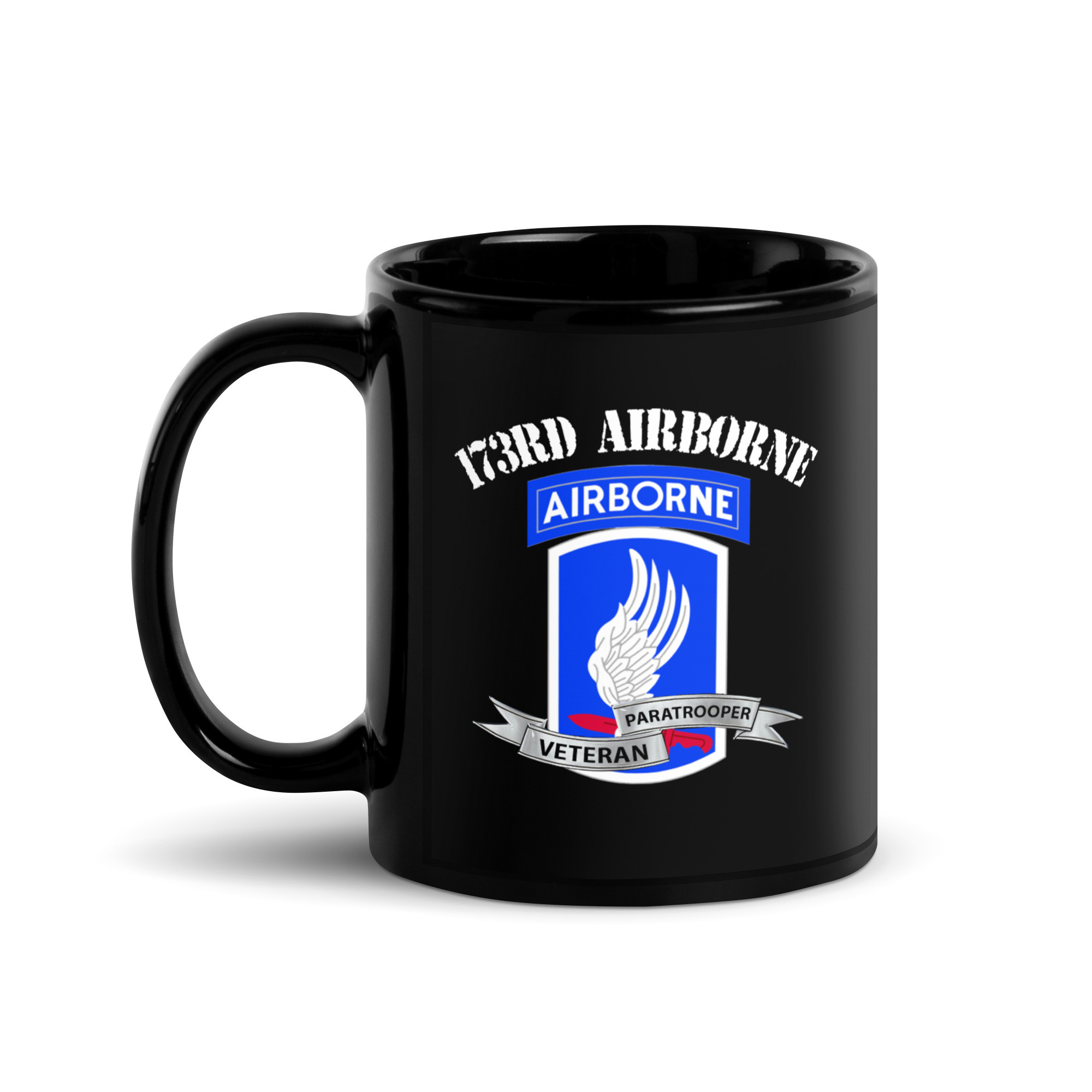 173rd Airborne Black Glossy Mug - Meach's Military Memorabilia & More