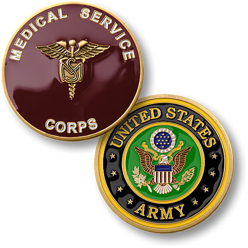 U.S. Army Medical Command Challenge Coin - Meach's Military Memorabilia ...