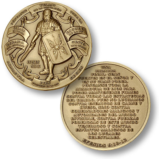 Armor of God High Relief - Navy Challenge Coin - Meach's Military ...