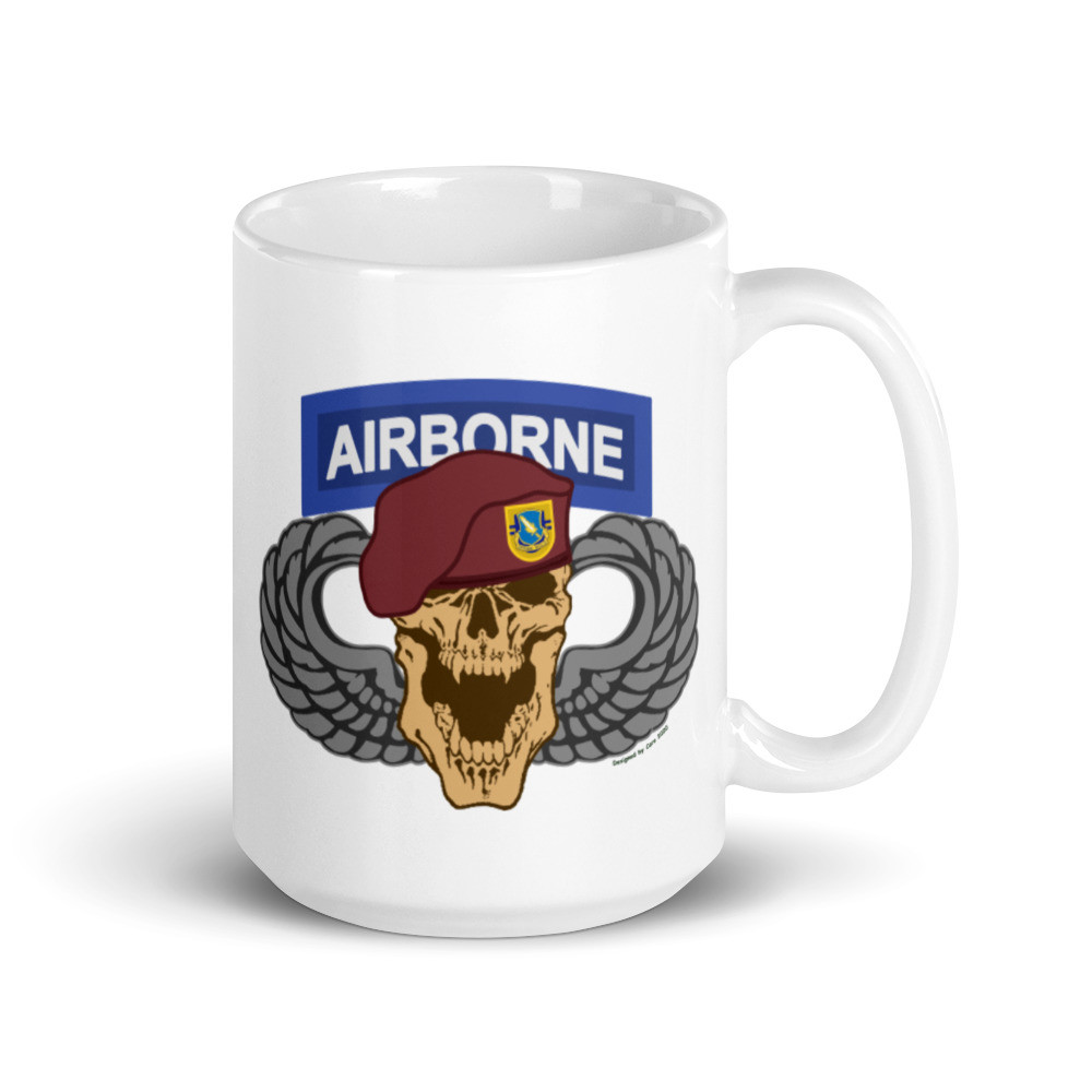 2-504 Airborne Skull Mug - Meach's Military Memorabilia & More