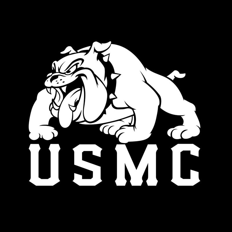 USMC Bull Dog Decal - Meach's Military Memorabilia & More