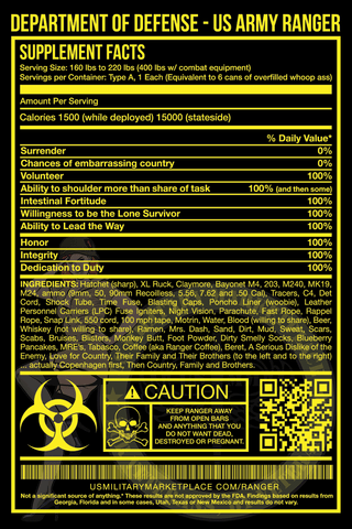 Ranger Ingredients T-Shirt - Meach's Military Memorabilia & More