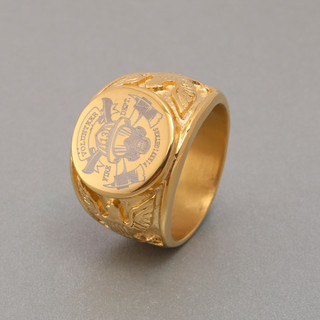 Fire Department Titanium Ring - Meach's Military Memorabilia & More