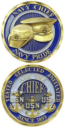 US Navy St. Christopher Challenge Coin - Meach's Military Memorabilia ...