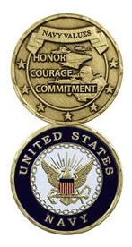 US Navy Combat Veteran Challenge Coin - Meach's Military Memorabilia & More