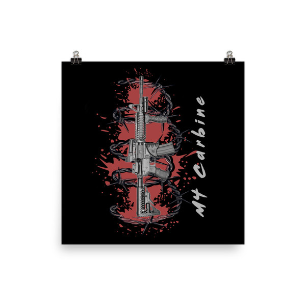 M4 Carbine Poster - Meach's Military Memorabilia & More