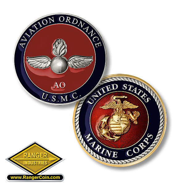 USMC Aviation Ordnance Challenge Coin - Meach's Military Memorabilia & More