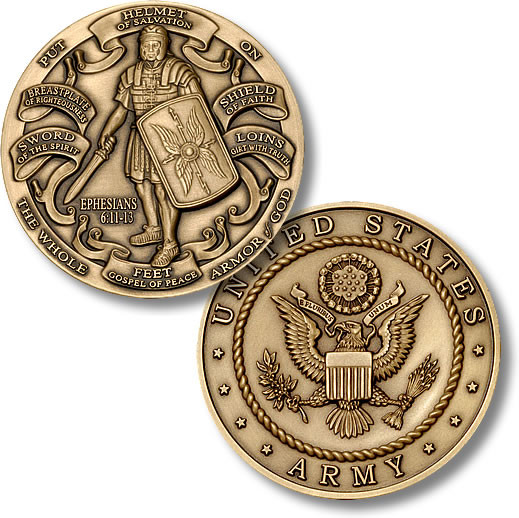 Armor of God High Relief - Army Challenge Coin - Meach's Military ...