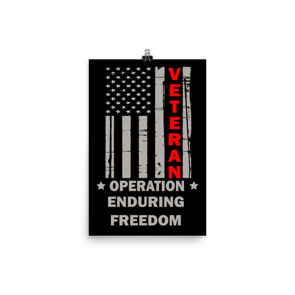 Operation Enduring Freedom Veteran Poster - Meach's Military ...