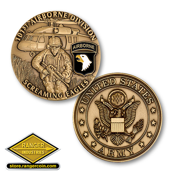 75th Anniversary Airborne Challenge Coin - Meach's Military Memorabilia ...