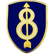 U.S. Army 8th Infantry Division Airborne pin - Meach's Military ...